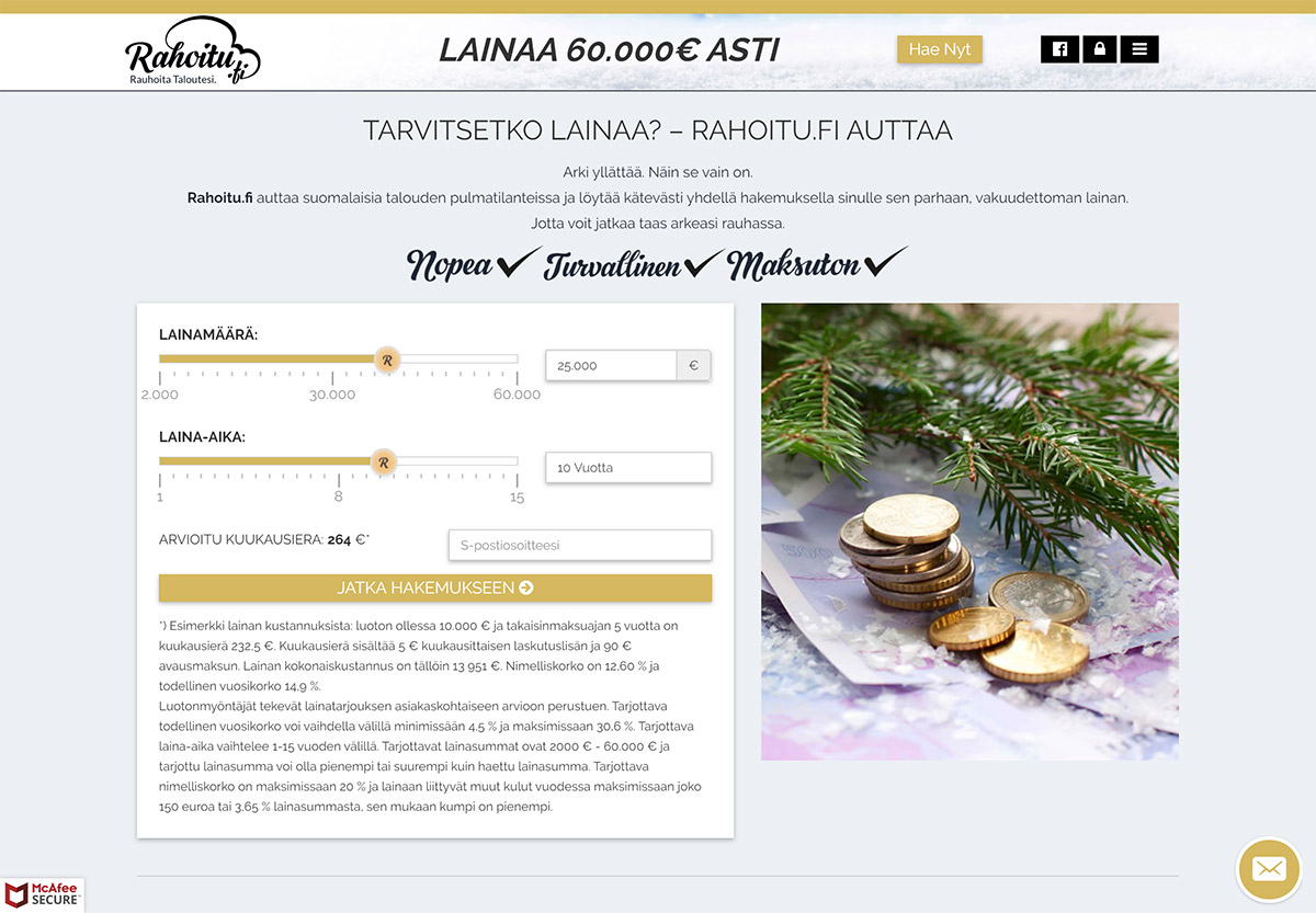 Rahoitu - Katso kokemukset ja arvostelut - Top5Credits