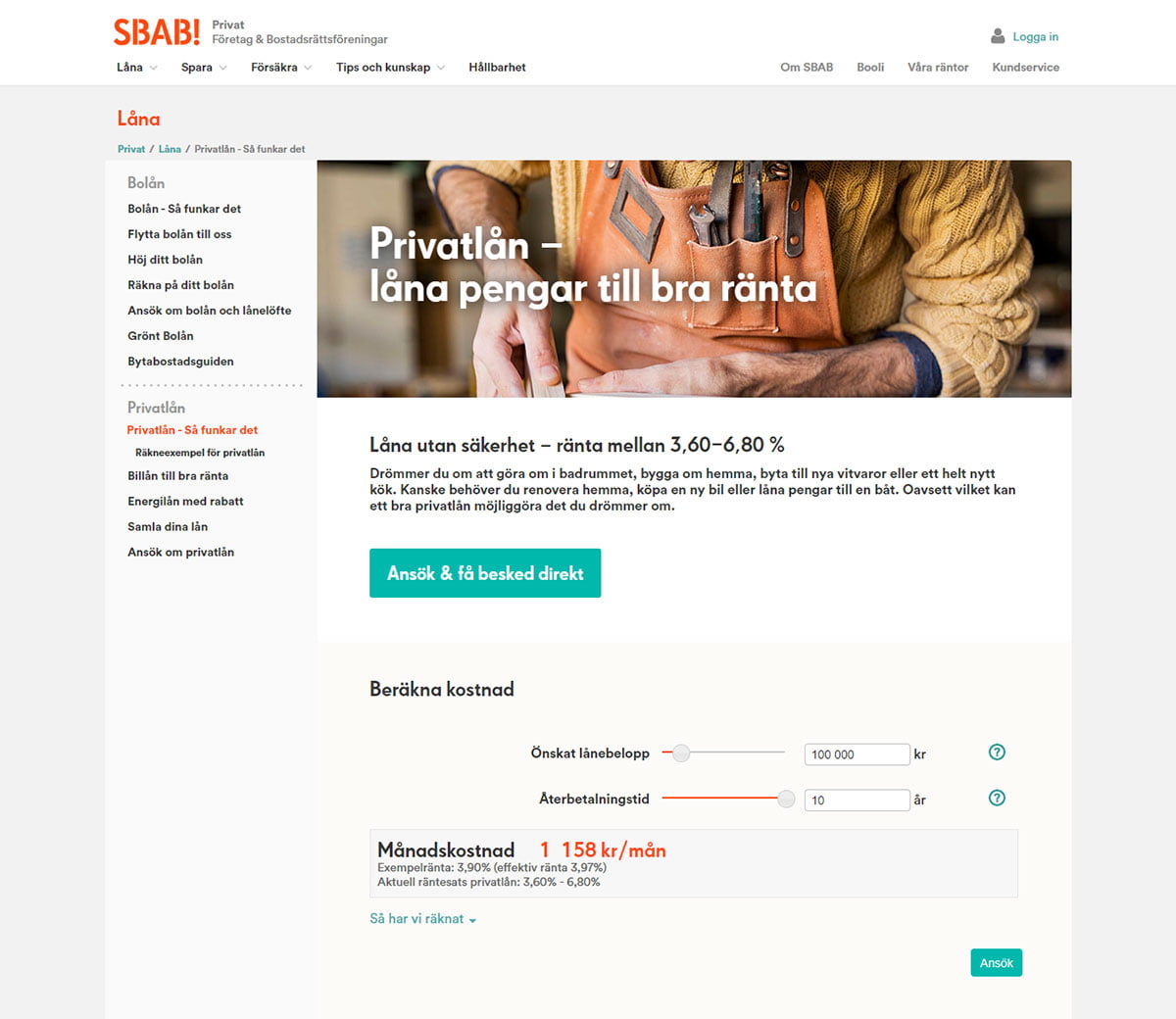 SBAB Privatlån - Omdöme & recension - Top5Credits